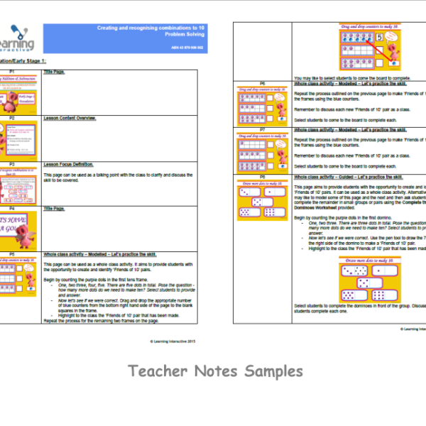 Mathematics – Create and Recognise Combinations to 10 – Foundation ...
